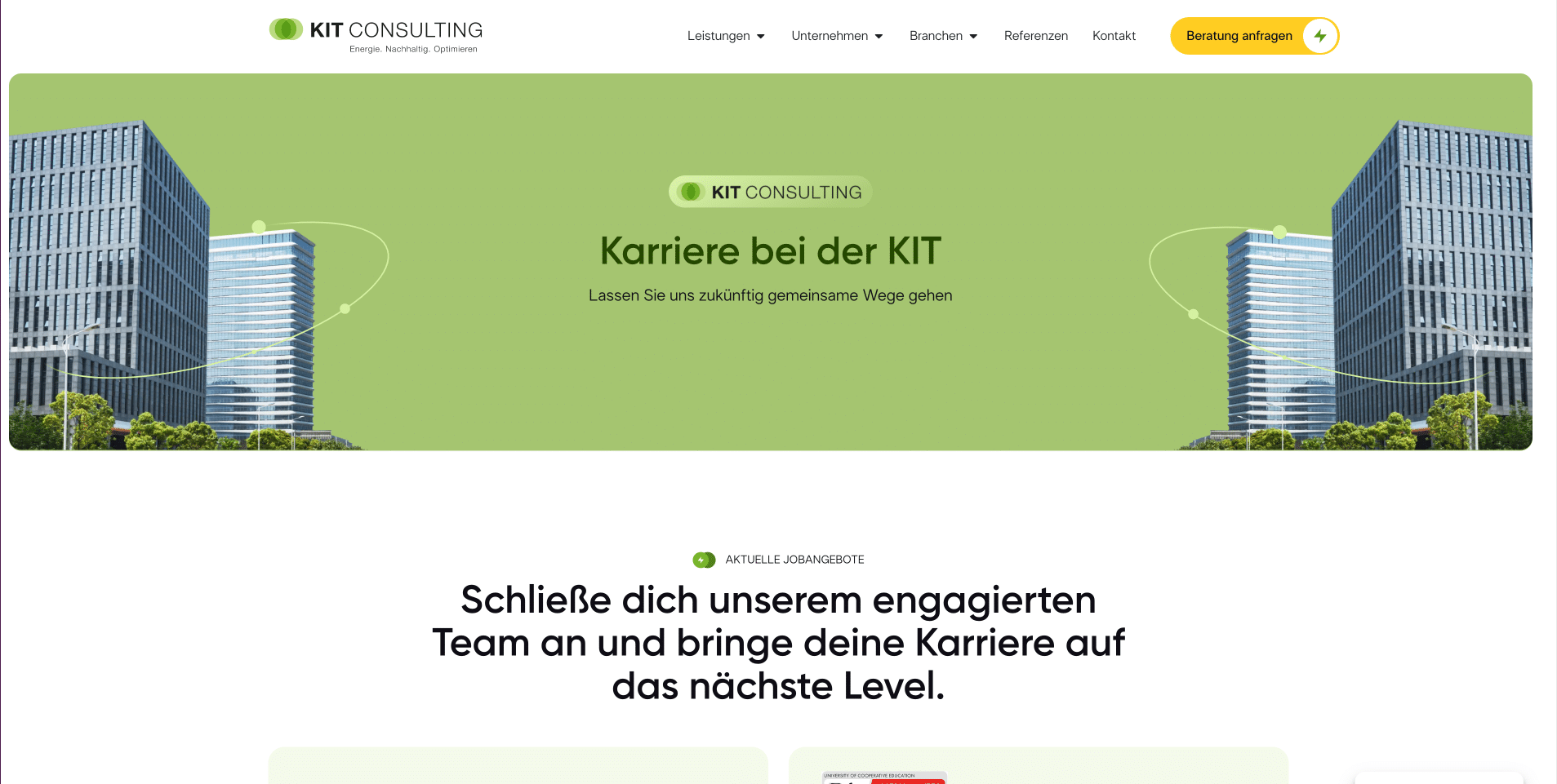 Karriere: Aktuelle Jobangebote | KIT Consulting